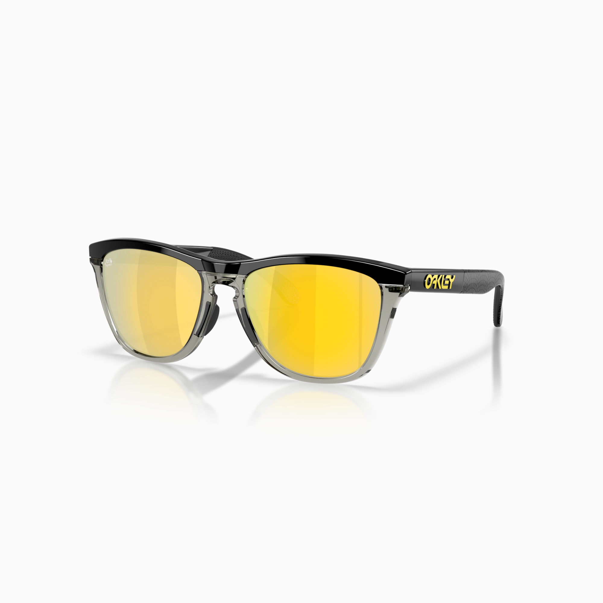 Oakley TDF Frogskins Sunglasses - Matte Black (Prizm 24K Polarized Len ...