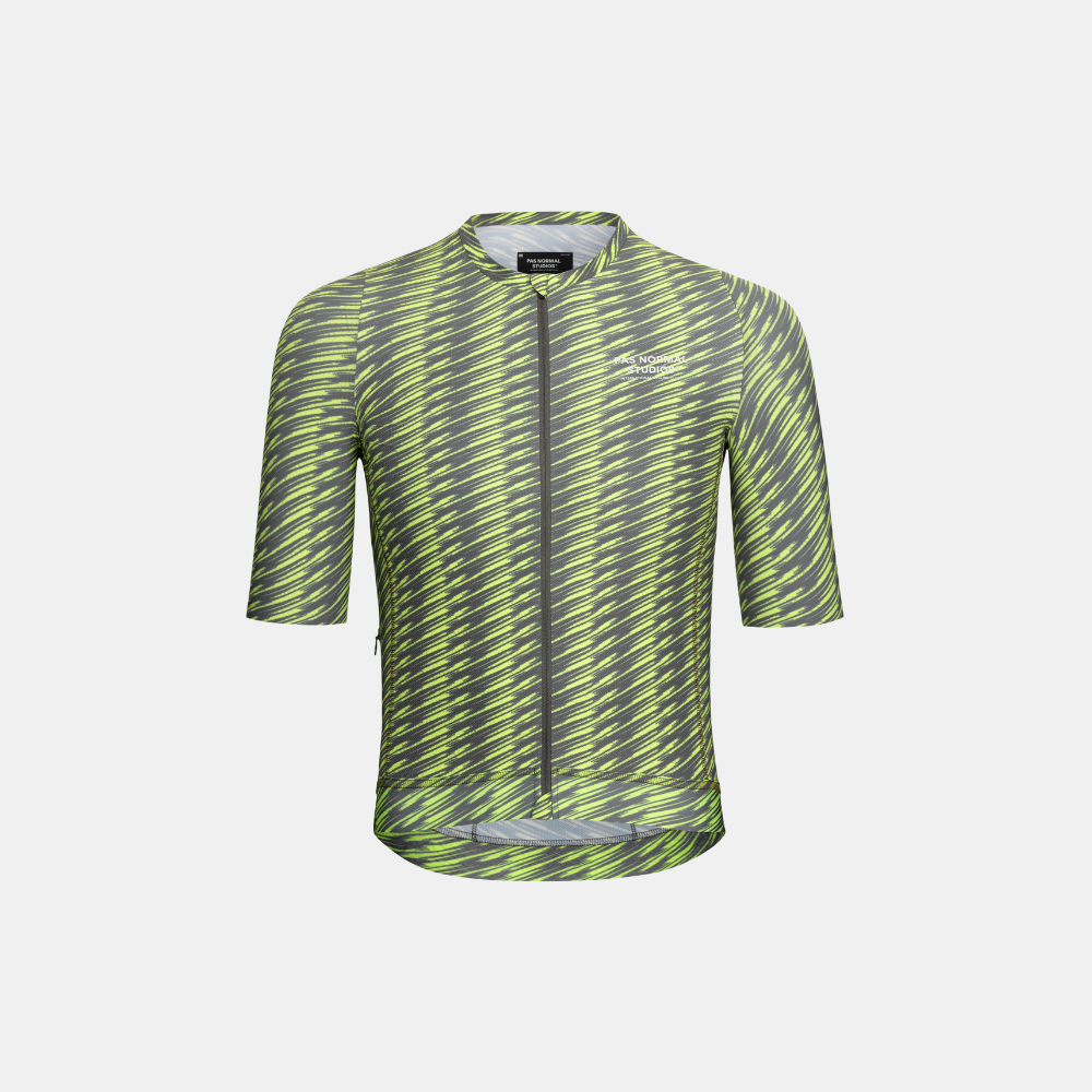 Pas Normal Studios Solitude Jersey - Dark Moss/Lime Green – CCACHE