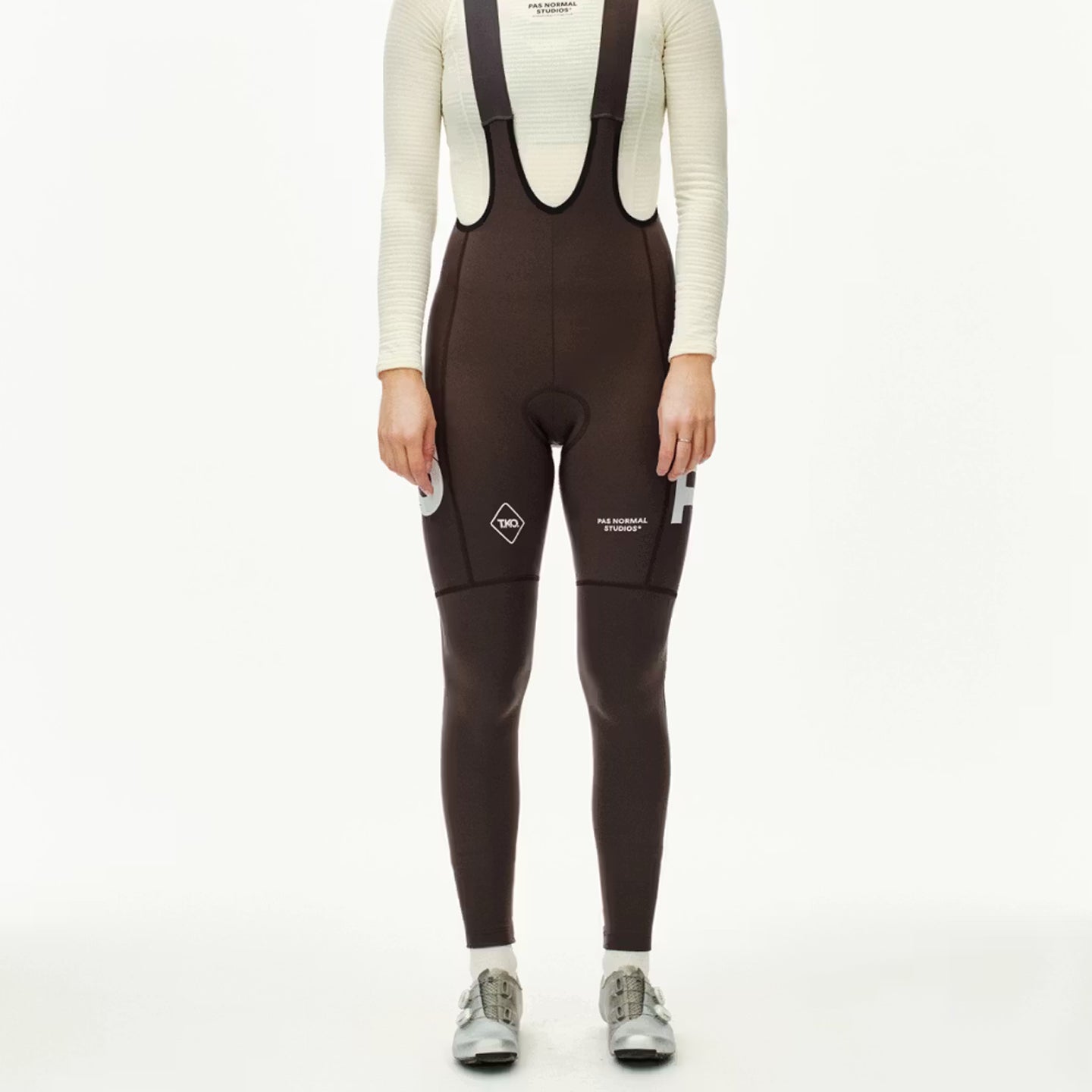 Pas Normal Studios Women's T.K.O. Essential Thermal Long Bibs - Dark P ...