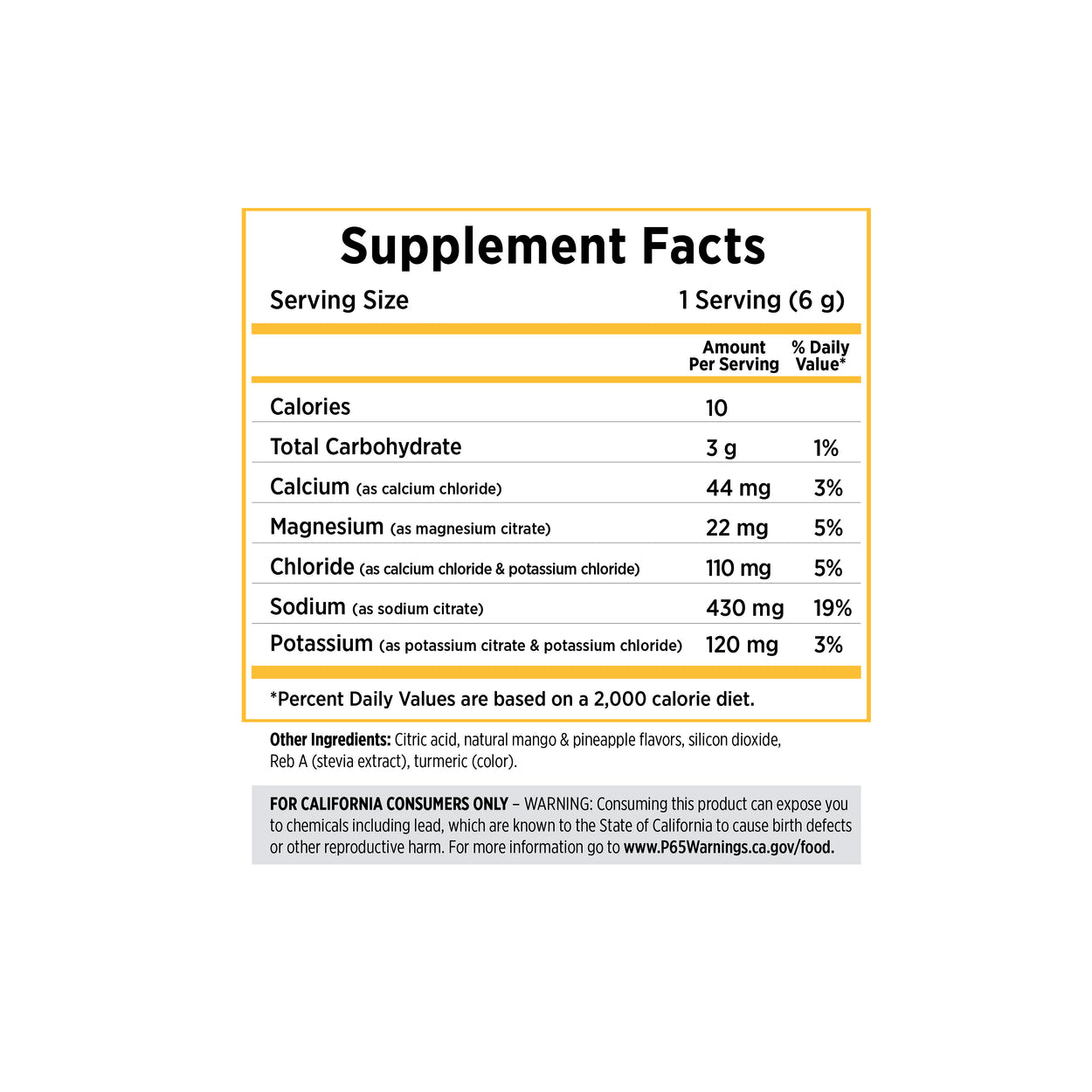 SaltStick DrinkMix Sachets - Tropical Mango (Single Serving) – CCACHE