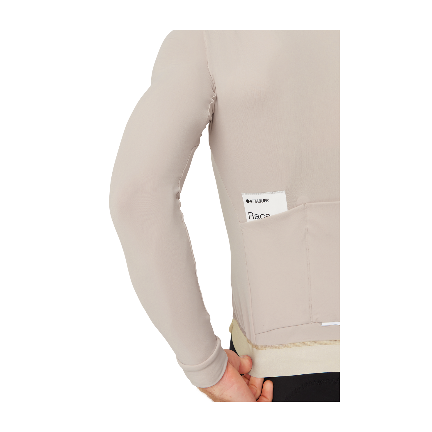 Race Winter Long Sleeved Jersey Eggshell | Attaquer Mens Cycling ...